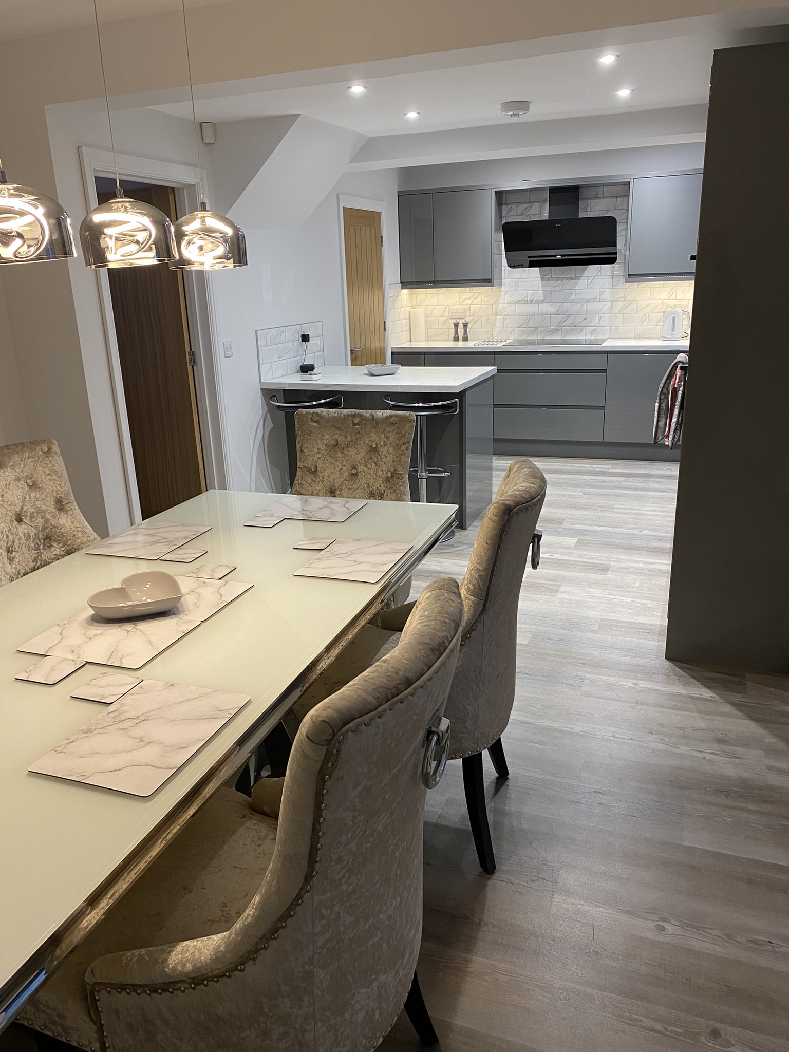 Lucente Gloss Dust Grey | Sheffield Kitchen Outlet